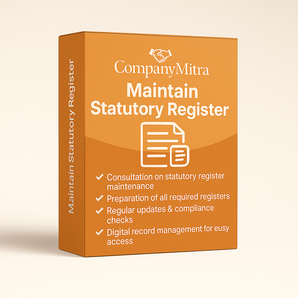 Maintain Statutory Register - COMPANY MITRA